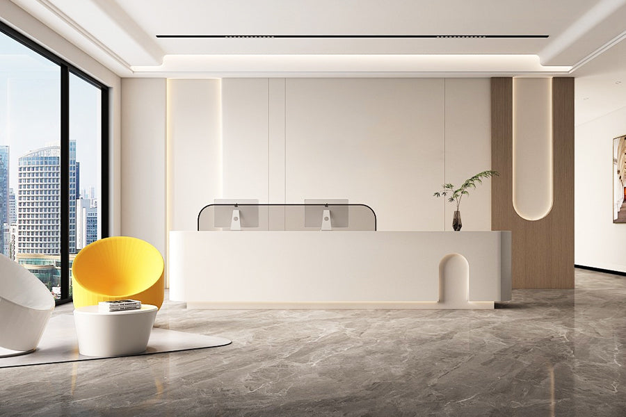 How Much Room Behind a Reception Desk?- Kaguyasu