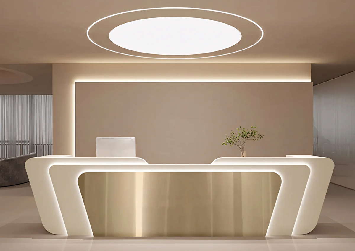 Choosing the Right Modern Reception Desk: Key Features to Consider ...