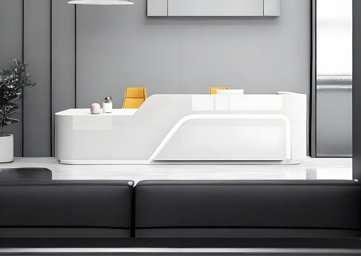 Creating a Welcoming Atmosphere with Reception Desks with LED Light ...