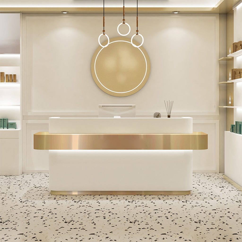 Customizable Luxury Durable Compact Reception Desk In Stock, Online ...