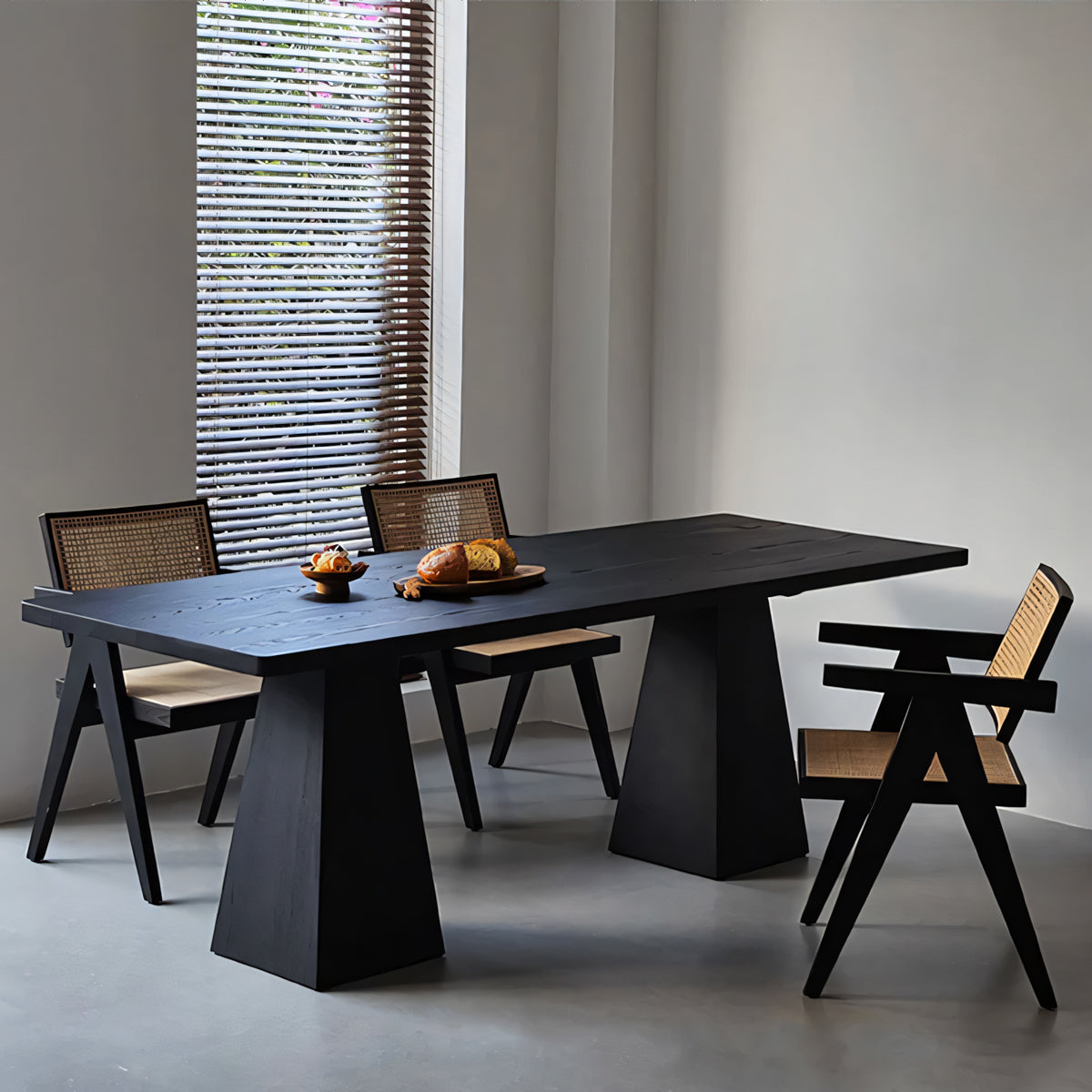 Customizable Luxury Durable Black Long Table In Stock, Online ...