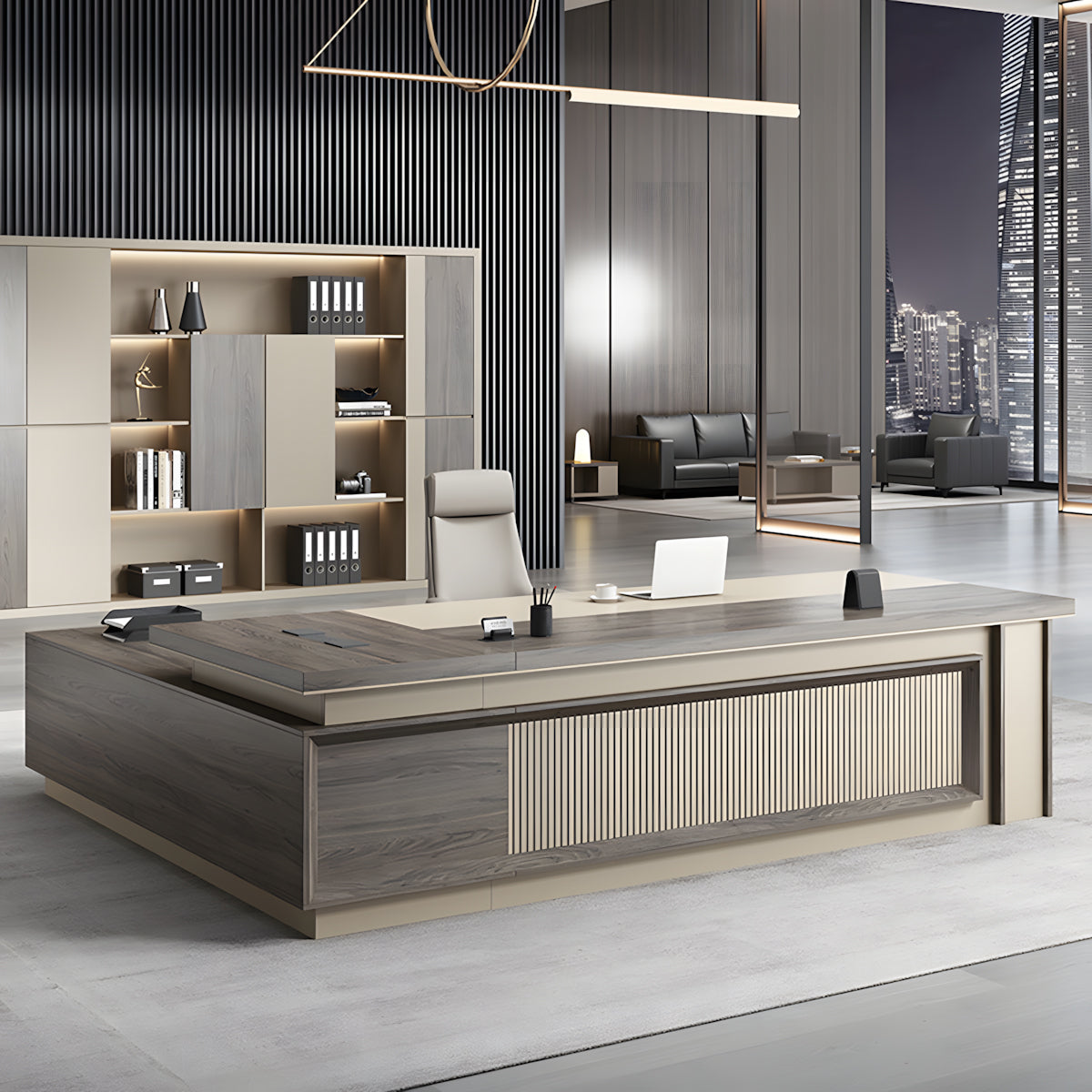 Customizable Luxury Durable Executive Desk With Wood Grain In Stock ...