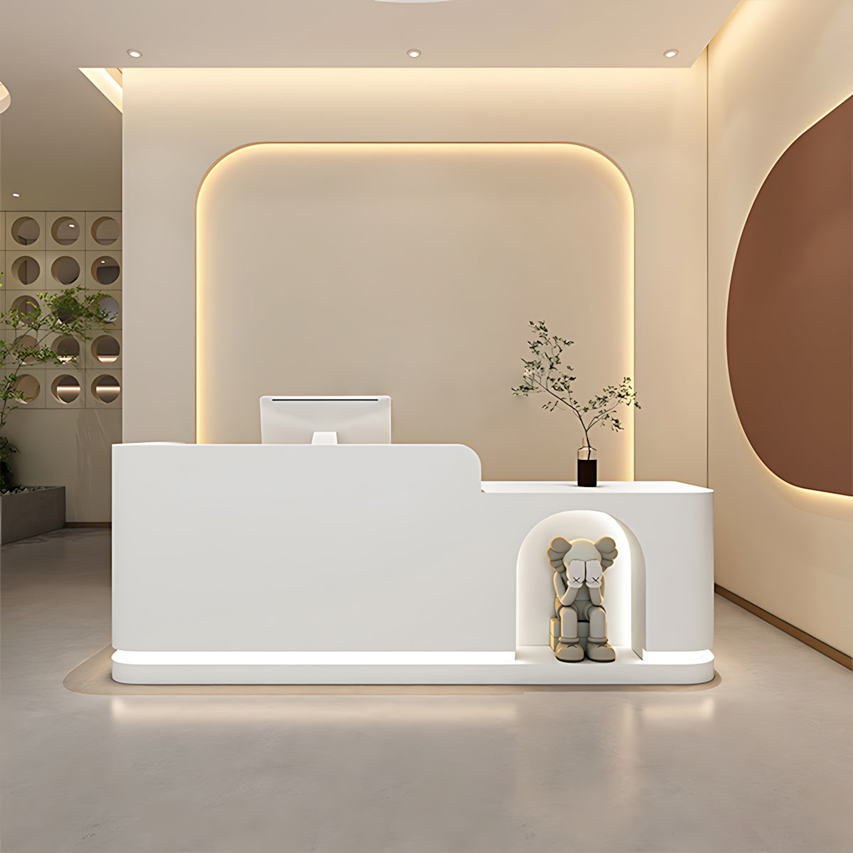 Customizable Luxury Durable Display Reception Desk In Stock, Online ...