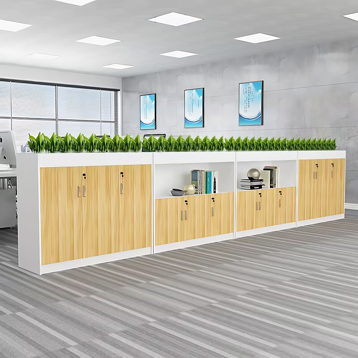 Minimalist Office Desk Side Cabinet Storage Cabinet File Cabinet With