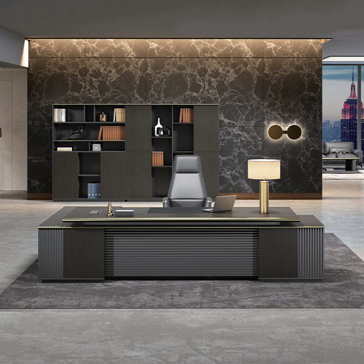 Customizable Luxury Durable Executive Desk with geometric design In ...