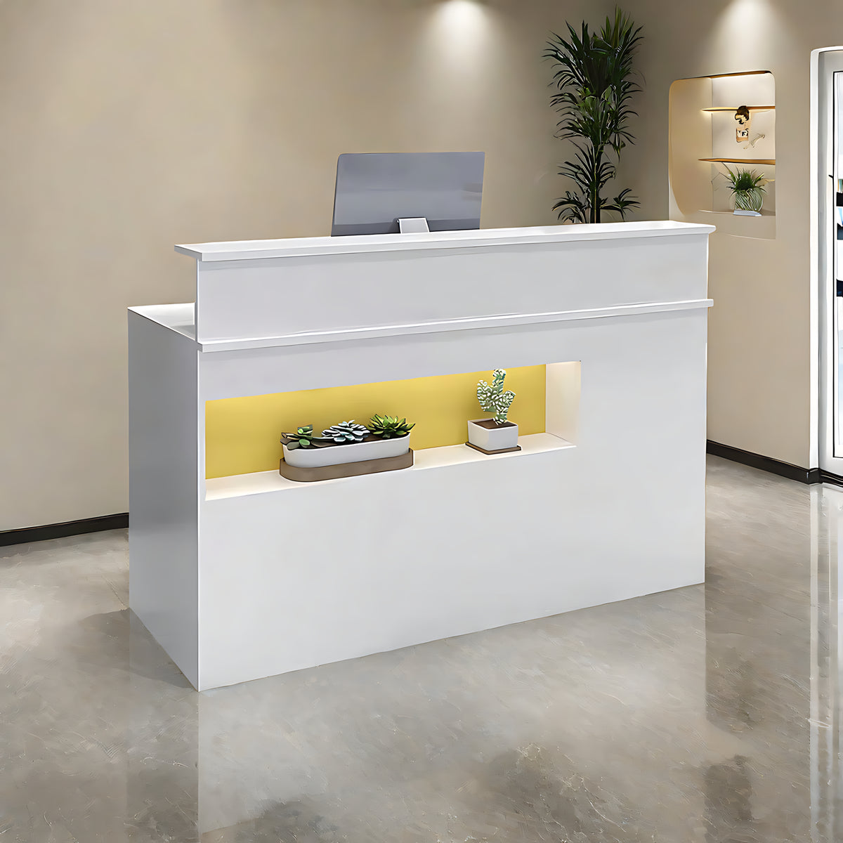 Customizable Luxury Durable Multifunctional Reception Desk In Stock ...