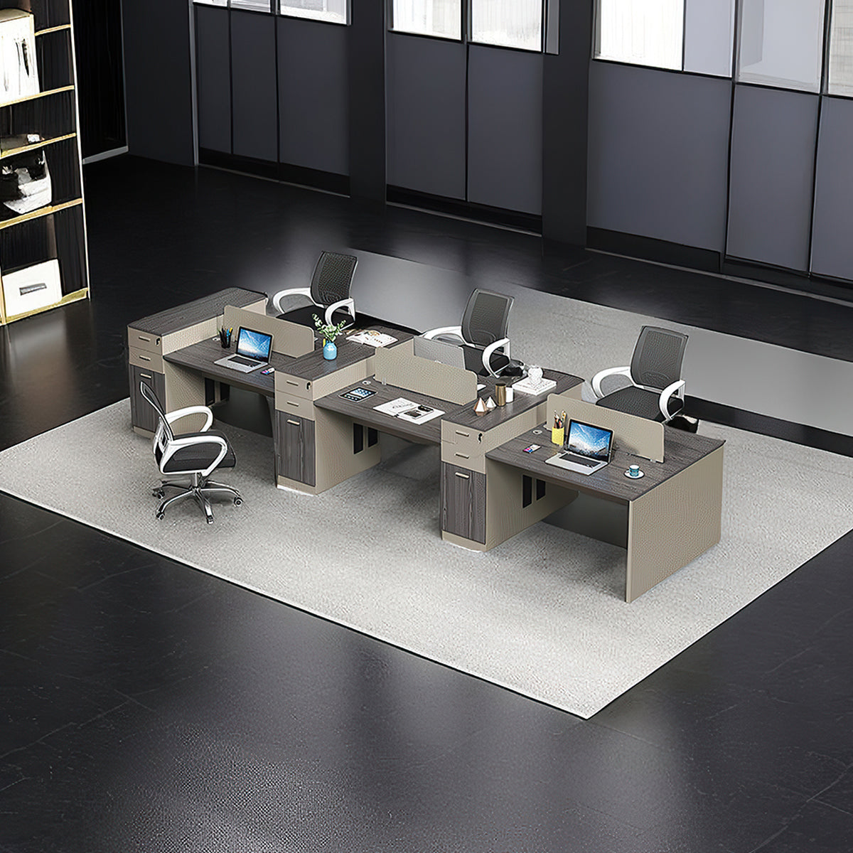 Classic Computer Desk Modern Office Storage Desk YGZ-10100