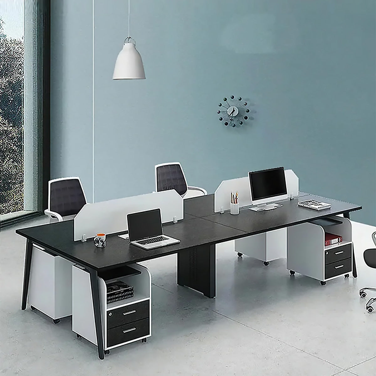 Premium Office Computer Desk Modern Creative Studio Desk Unique Partit