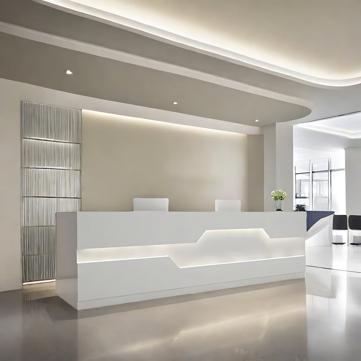 Customizable Luxury Durable Straight Front Desk In Stock, Online ...